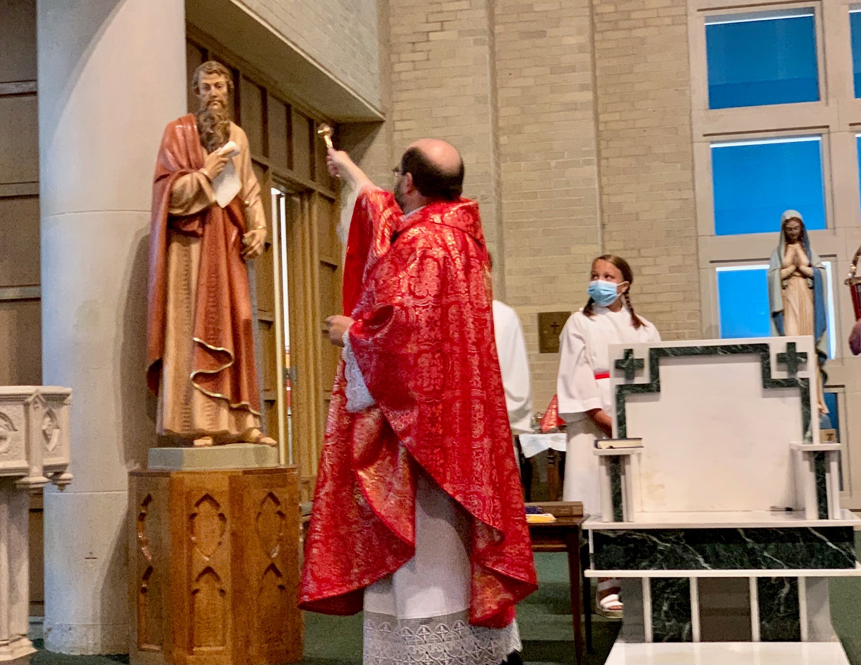 St. Paul Vicksburg dedicates statue of patron saint - Mississippi Catholic